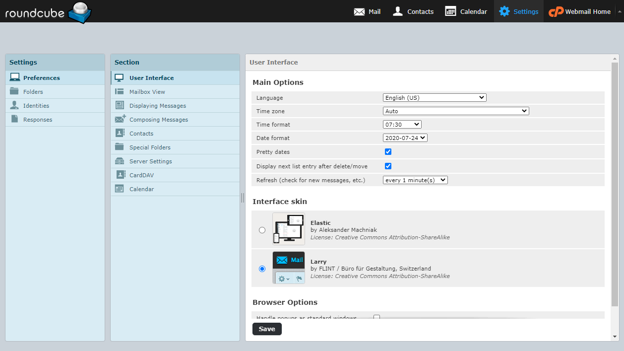 Interface Updates to RoundCube - United PC